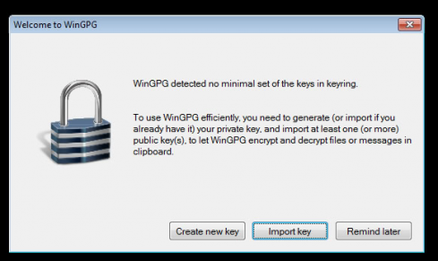 WinGPG - Free encryption-decryption tool with GnuPG for Windows - for GPG and PGP files | SCAND