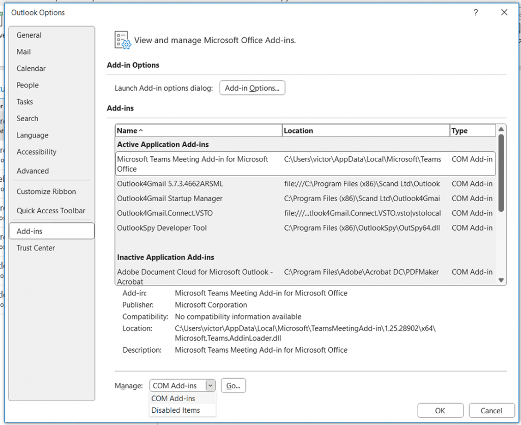 How to Manage Add-ins in Outlook: Add, Remove, Enable & Disable