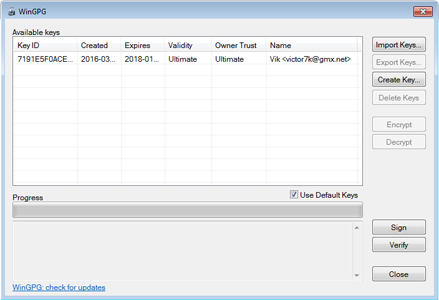 WinGPG - Free encryption-decryption tool with GnuPG for Windows - for ...