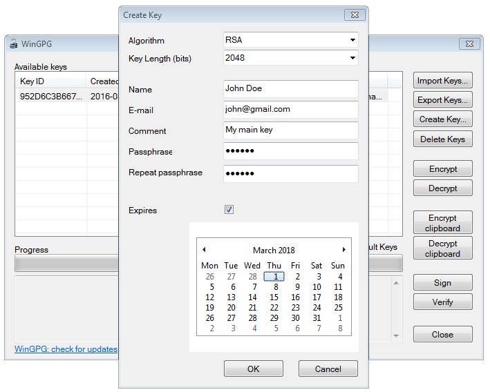 WinGPG - Free encryption-decryption tool with GnuPG for Windows - for ...